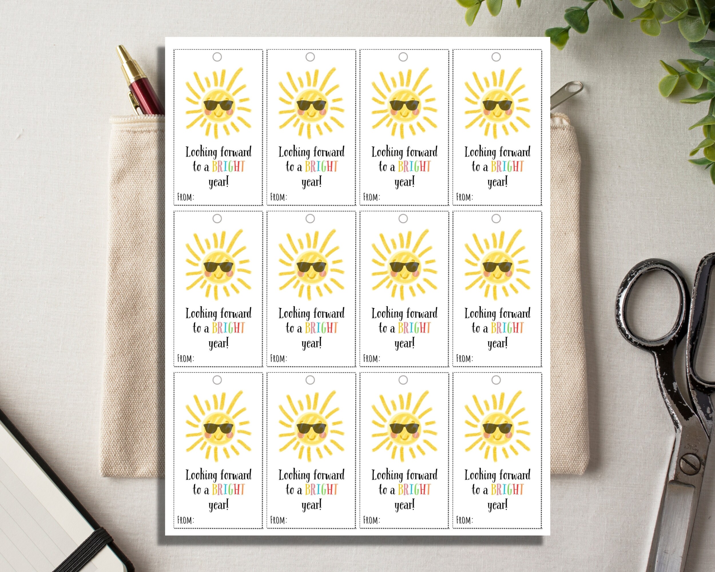 Back to School Gift Tag Printable Gift Tags for Student First Day of ...