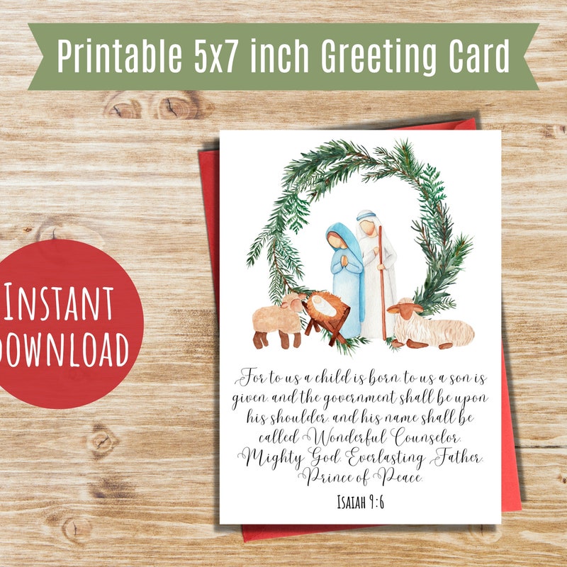 Nativity Cards - Etsy