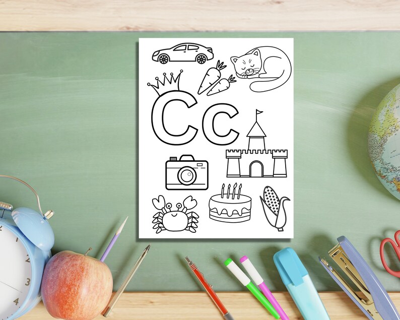 Coloring Pages Printable Alphabet Worksheets Kindergarten Prek - Etsy