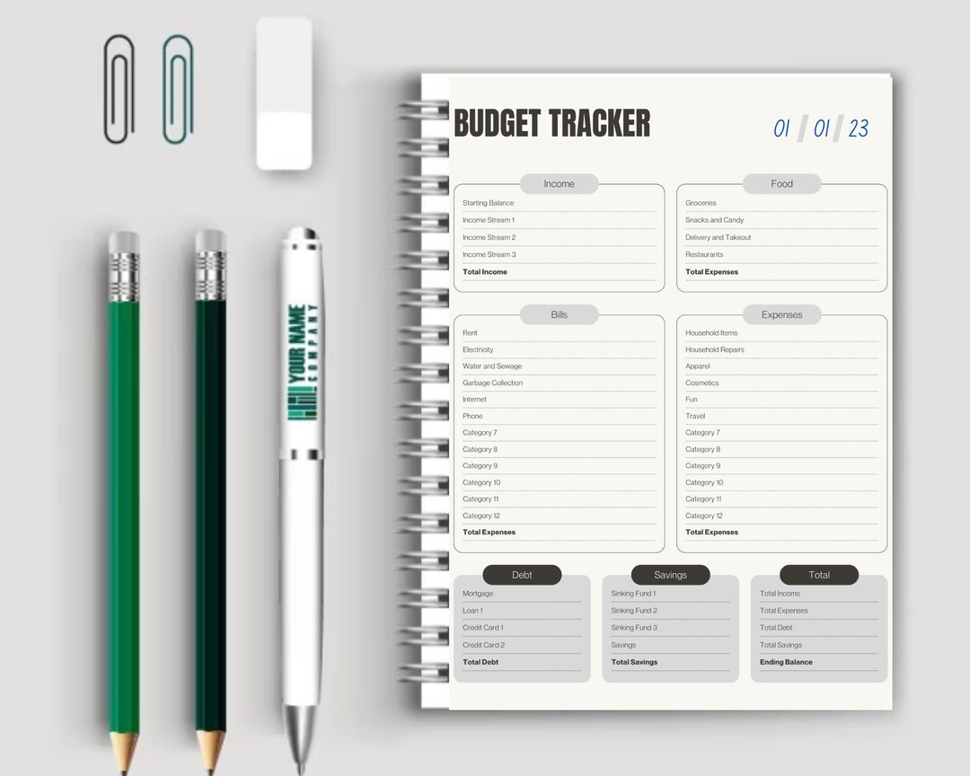 7 Paged Printable Budget Planner Bundle - Budget Planner Kit - Weekly ...