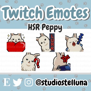 Kawaii Honkai: Star Rail Peppy Emotes for Streaming - Twitch, Discord ...