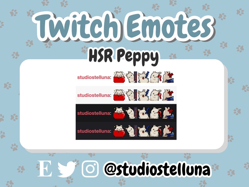 Kawaii Honkai: Star Rail Peppy Emotes for Streaming - Twitch, Discord ...