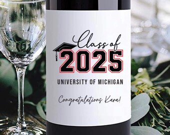Graduation Champagne Labels | Wine Labels | Class of 2024 2025 2026 ...