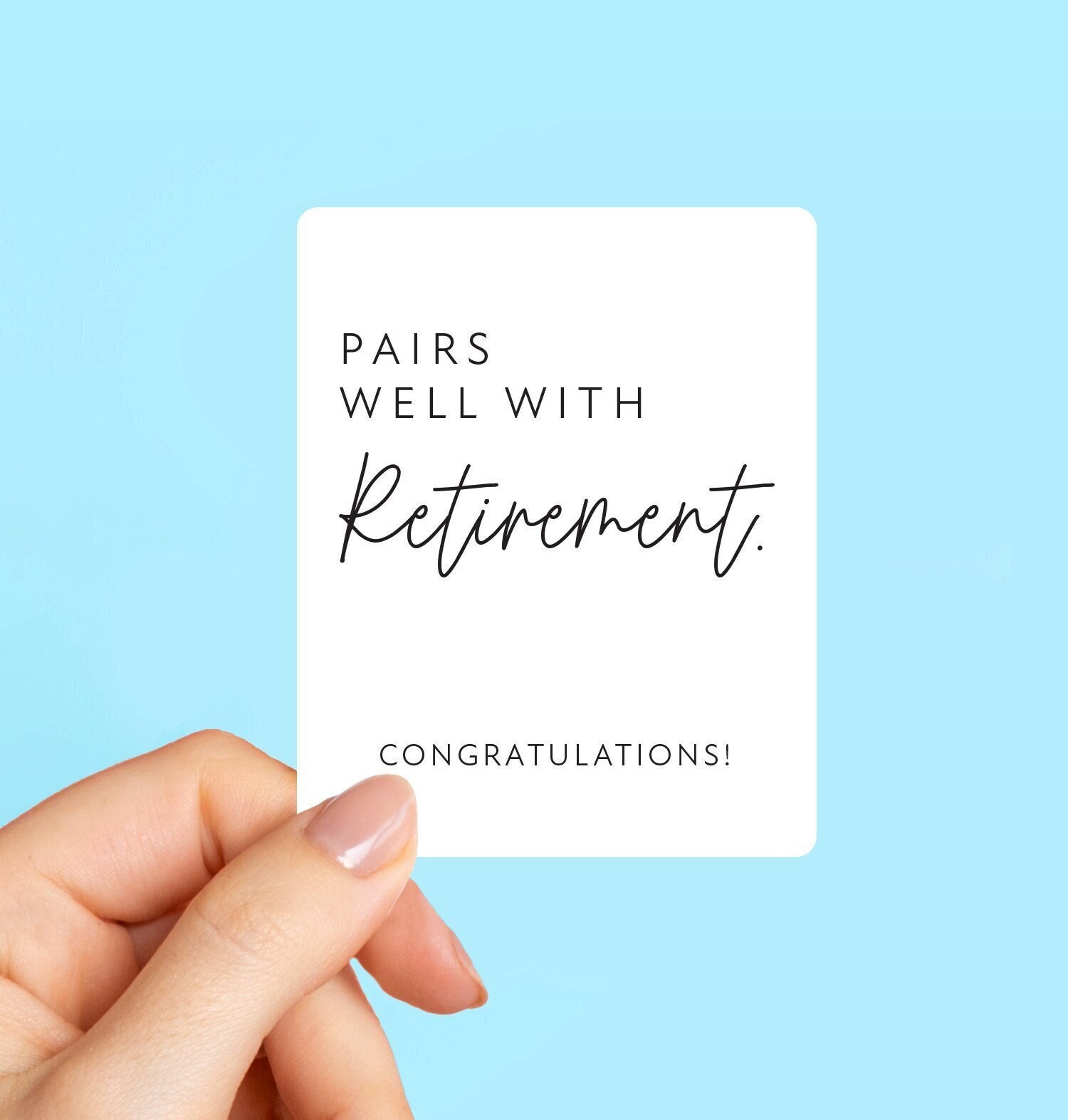 Pairs Well With Retirement Wine Label Retirement Gifts for - Etsy