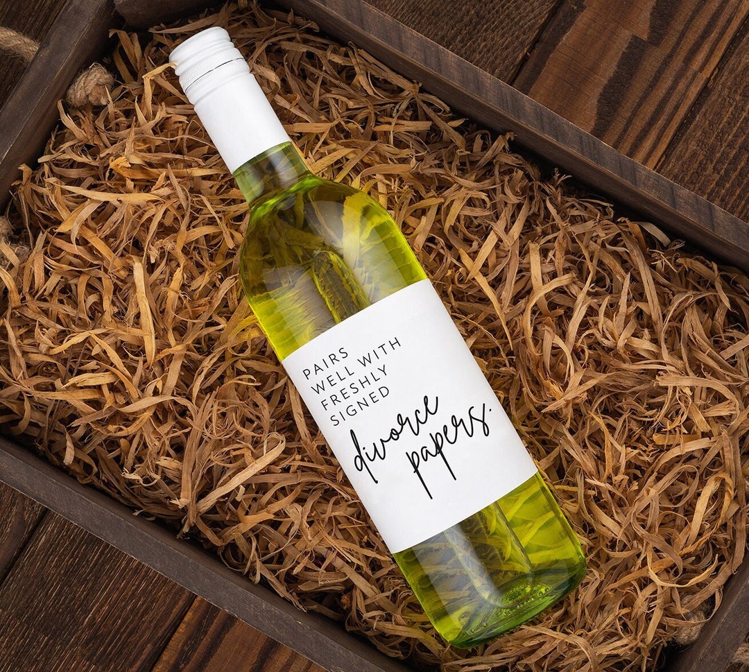 Pairs Well With Freshyl Signed Divorce Papers, Breakup Gift, Divorced ...