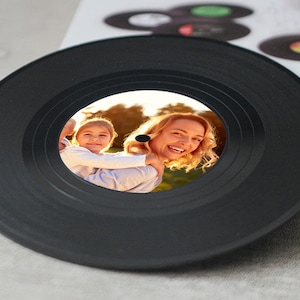 Vinyl Record Drinks Coasters, Personalized Photo Coasters, Custom ...