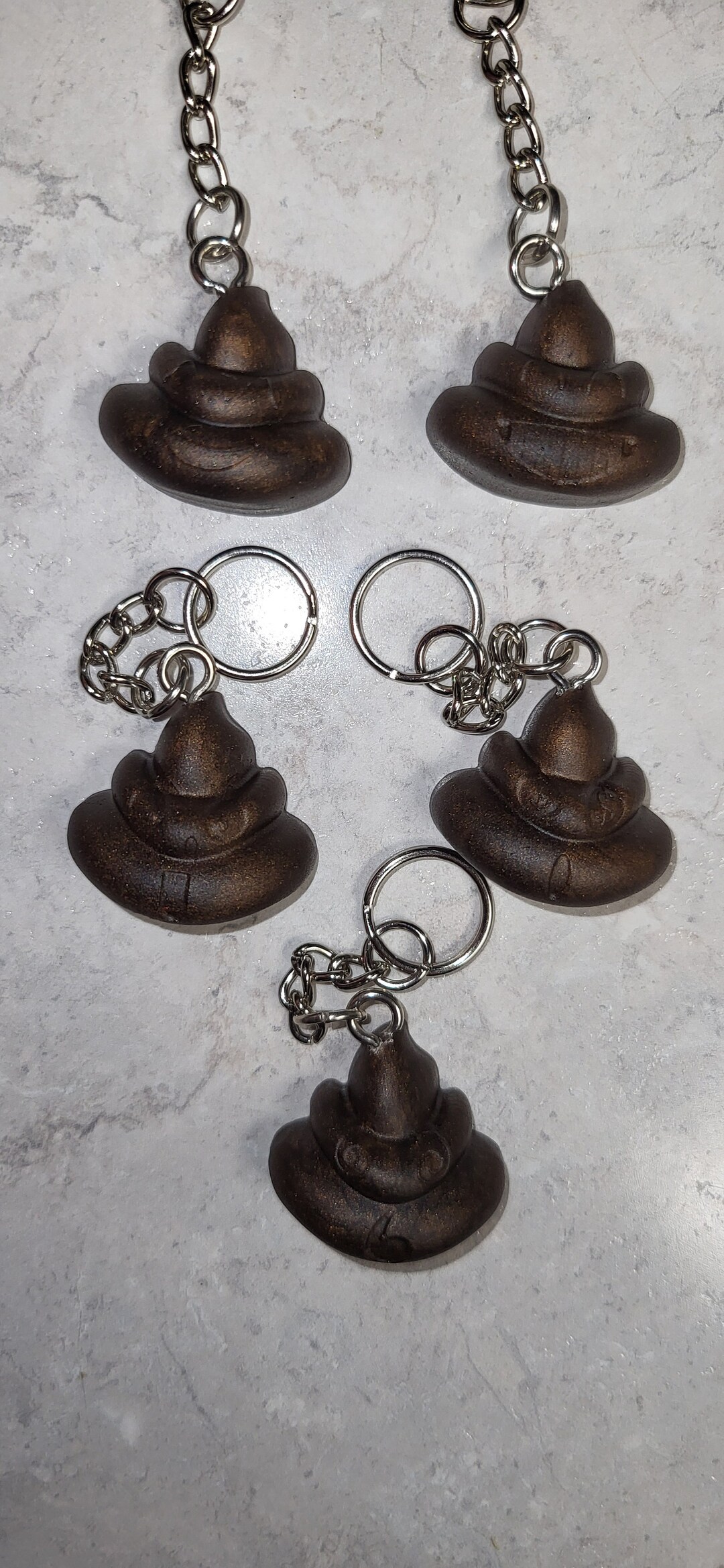 Cute Emoji Poop Keychain - Etsy