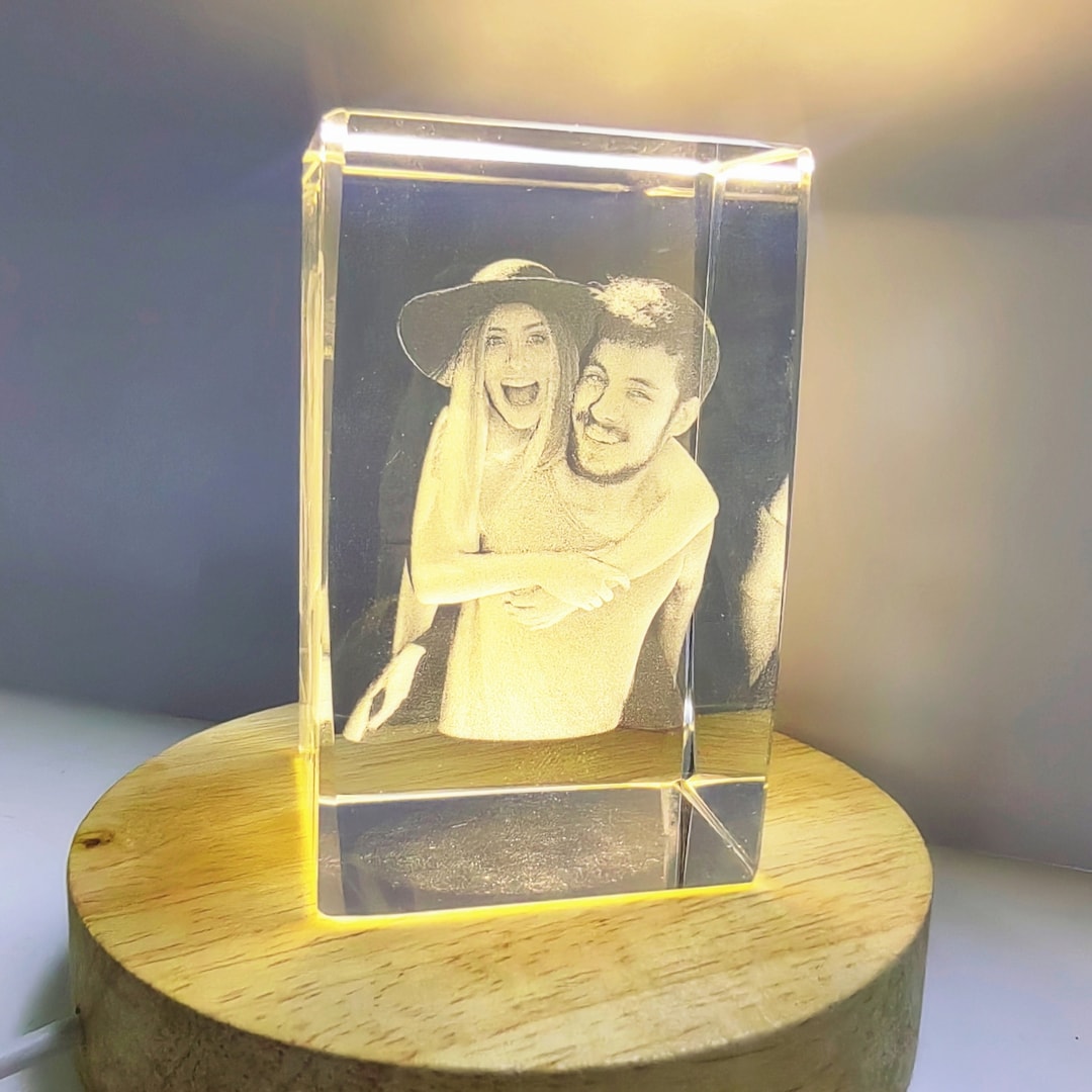 Personalized Crystal Sculptures Customized 3D Crystal Photos - Etsy