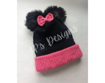 Mickey Mouse Inspired Knitting Machine Hat Pattern - Etsy