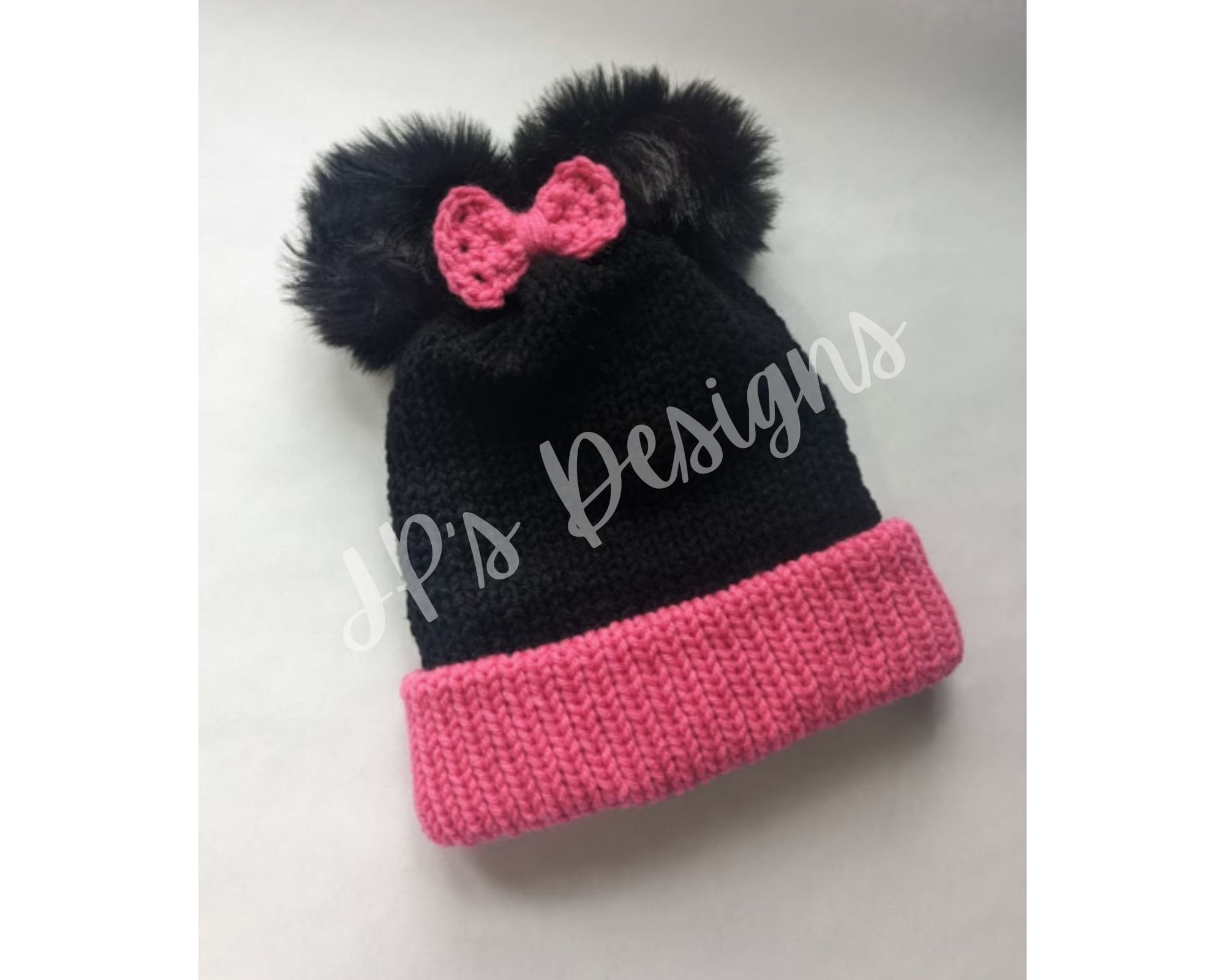 Minnie Mouse Inspired Knitting Machine Hat Pattern - Etsy