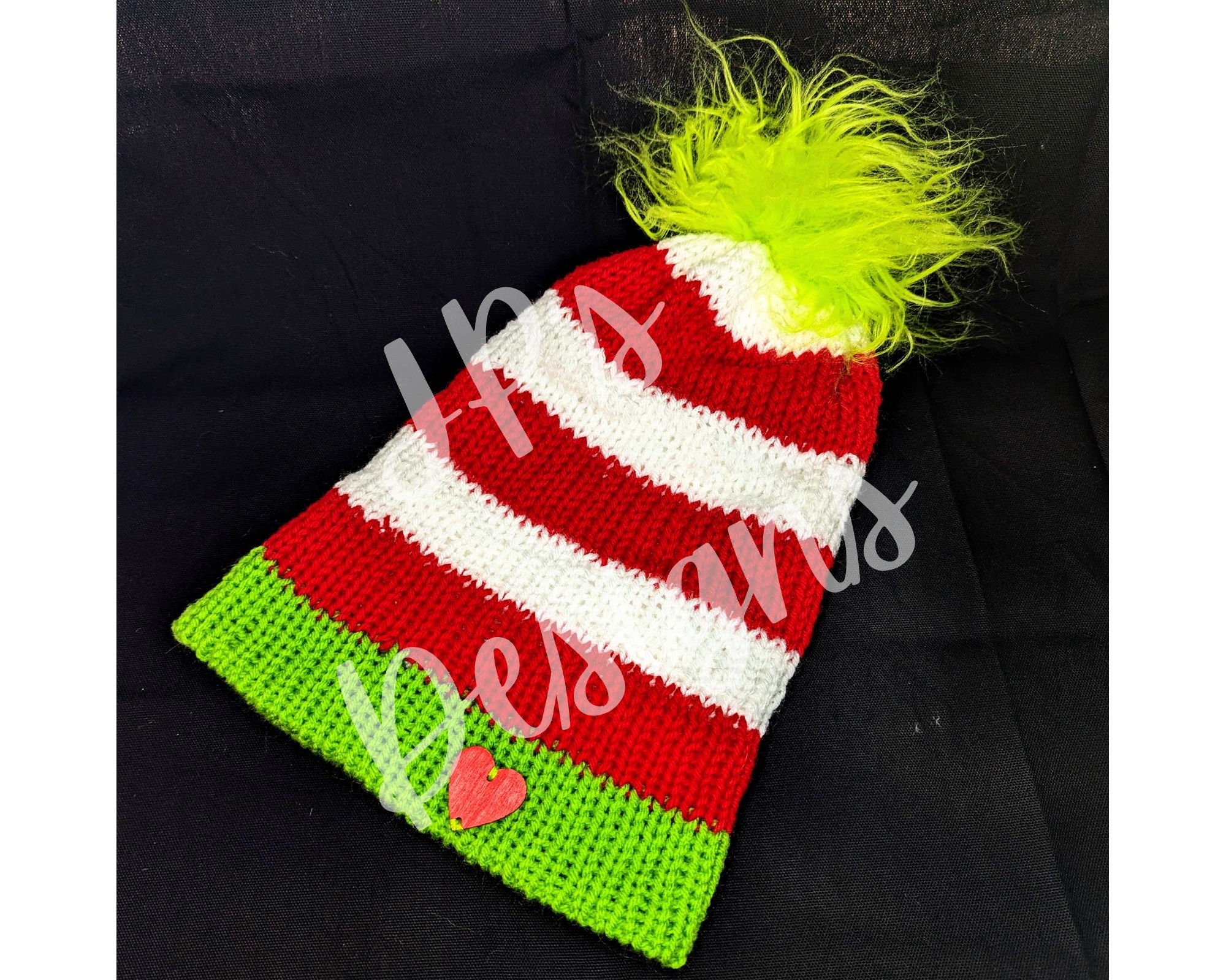 The Grinch Inspired Knitting Machine Hat Pattern - Etsy