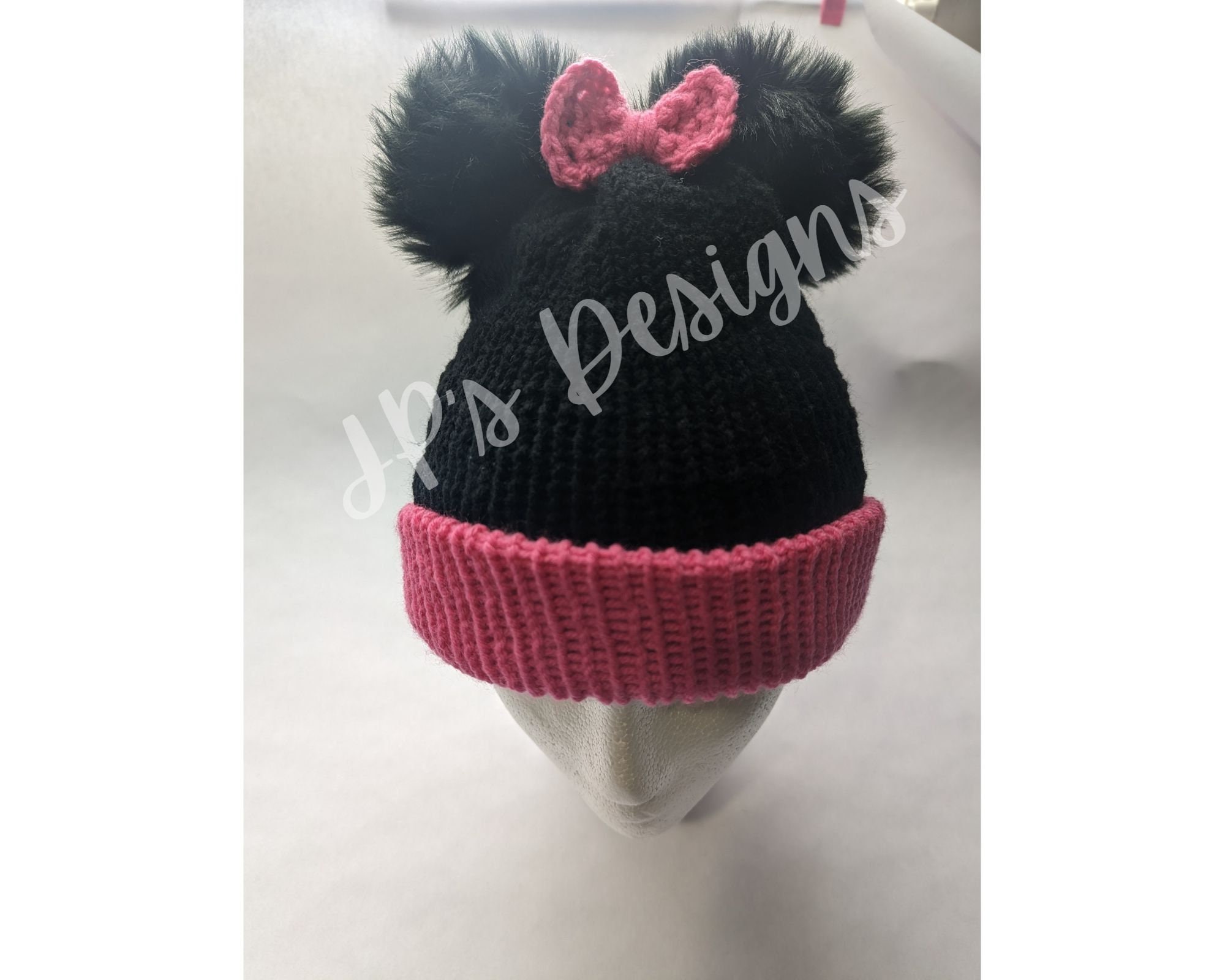 Minnie Mouse Inspired Knitting Machine Hat Pattern - Etsy
