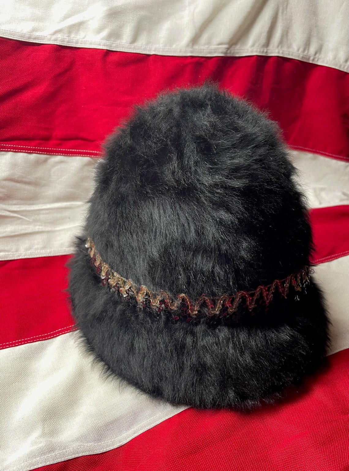 Vintage Black Bucket AMY New York Hat Designed for Woodward & Lathrop ...