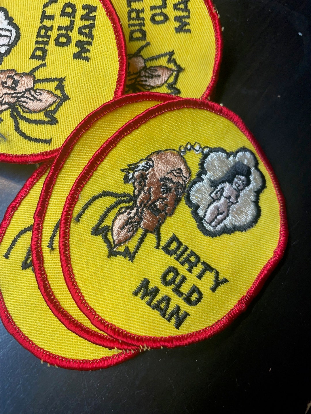 Vintage Sew on Patch 70s Dirty Old Man Adult - Etsy