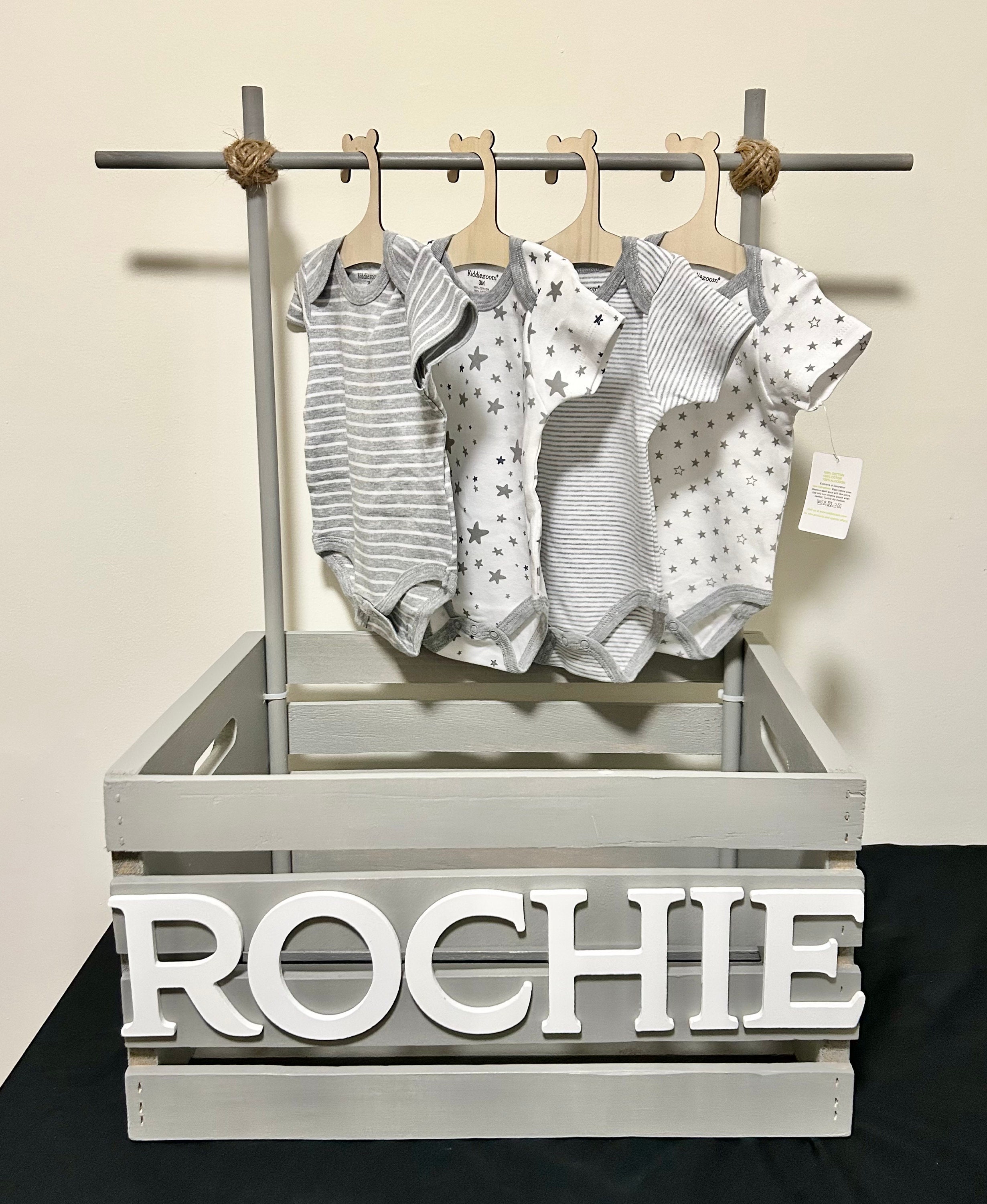 Baby Bundle Gift: Custom Baby Rack Crate, Baby Crate, Baby Crate Closet ...