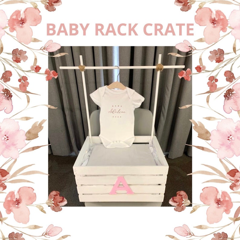Baby Gift: Custom Baby Rack Crate Baby Crate Baby Crate - Etsy