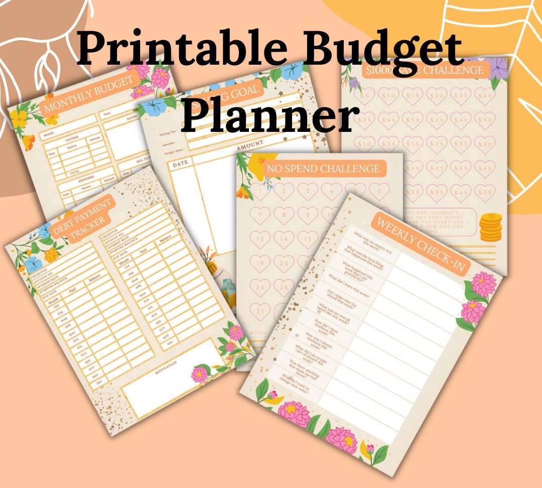 Printable, Digital Budget Planner, Android, Iphone, Pdf Compatible ...