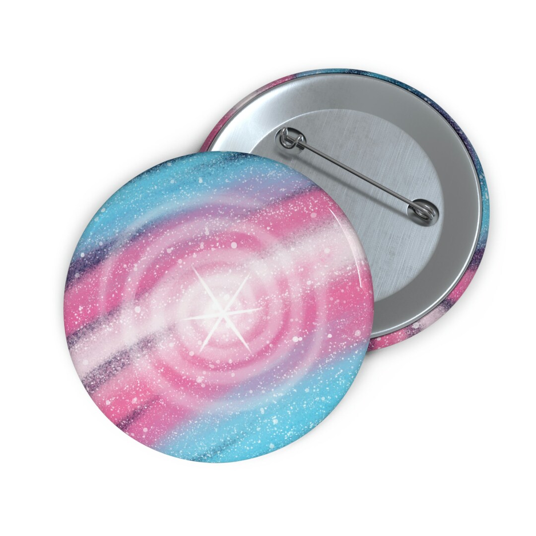 Galaxy Transgender Pride Button - Etsy