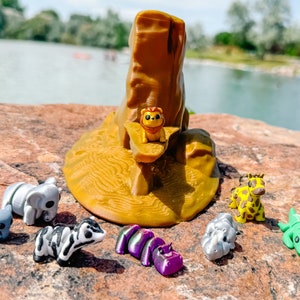 Mini African Savanna Animal Playset - Etsy