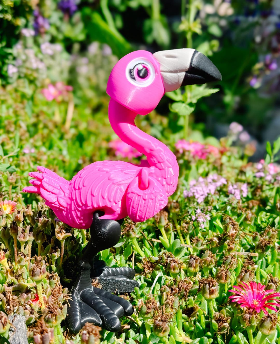 Flamingo | Multicolor Eyes | Flamingoes | 3D Printed Flamingo | Pink ...