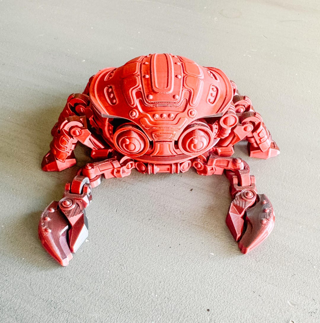 Robotic Crab Box: Articulated Storage Container - Etsy