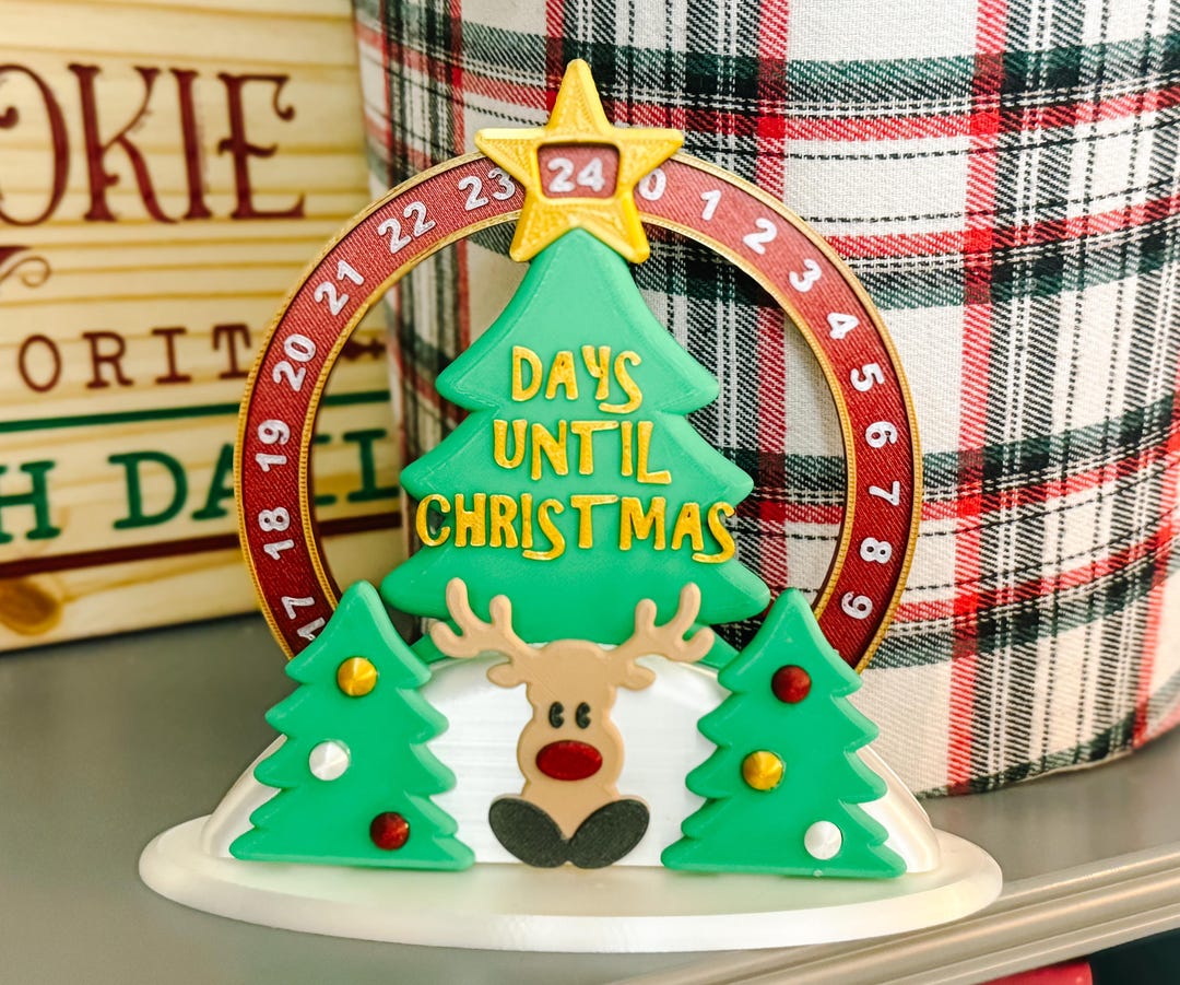 Rudolph Christmas Countdown Advent Calendar Christmas Countdown ...