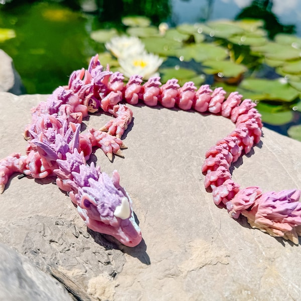 3d Printed Moveable Dragon - Etsy