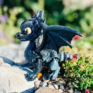 Blue & Purple 3D Printed Dragons - Etsy