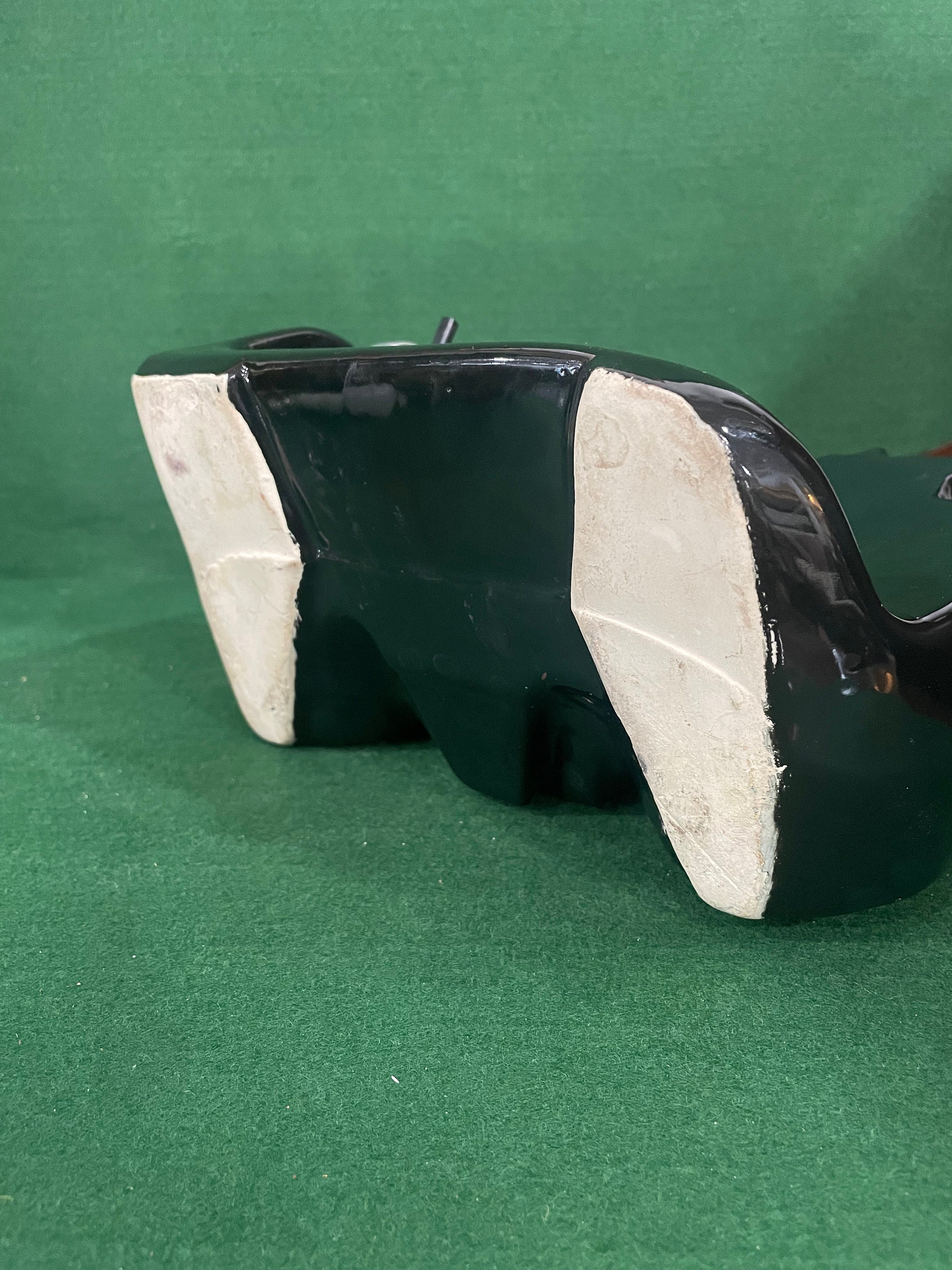 Mid Century Black and Gold Ceramic Stage Coach Planter Lamp - Etsy