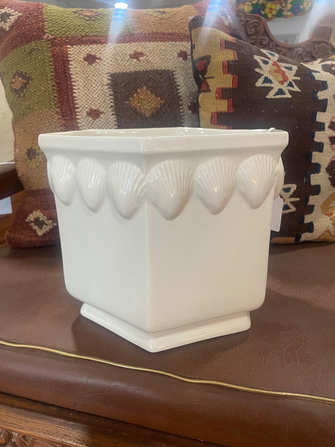 Vintage White Ceramic Seashell Planter 8 Made in Italy - Etsy