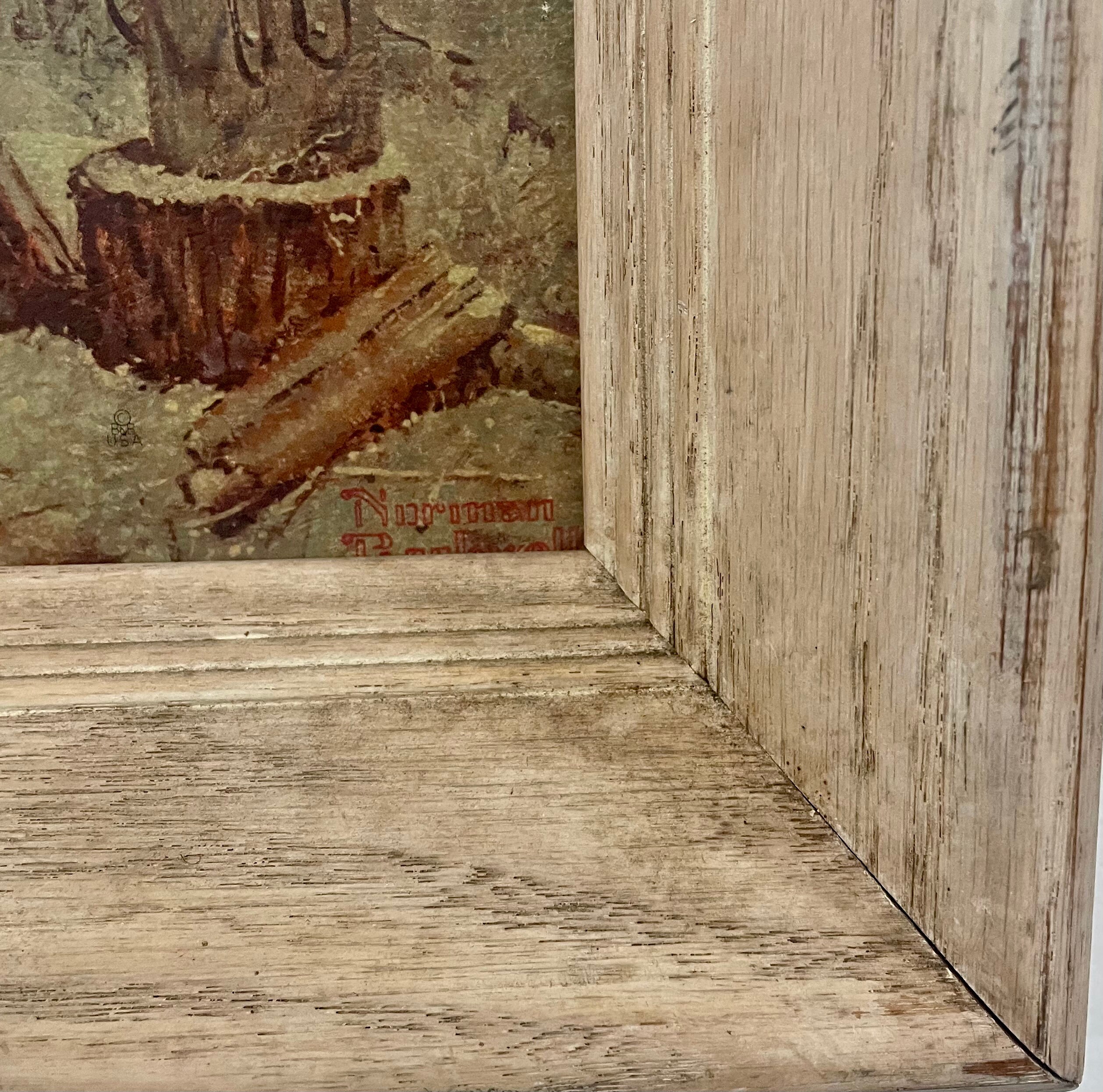 Vintage Norman Rockwell the Scoutmaster Giclee on Canvas Framed ...