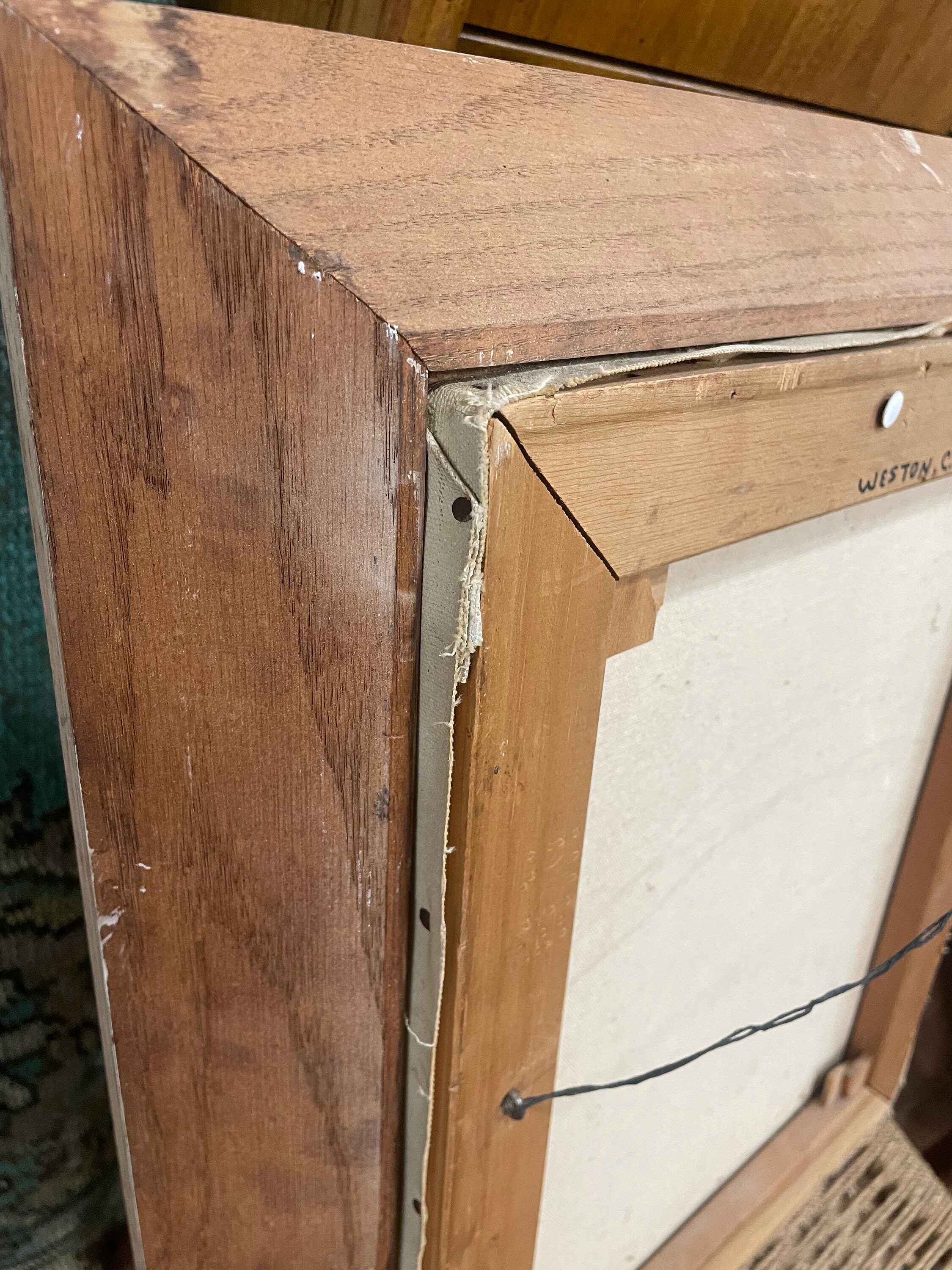 Vintage Norman Rockwell the Scoutmaster Giclee on Canvas Framed ...