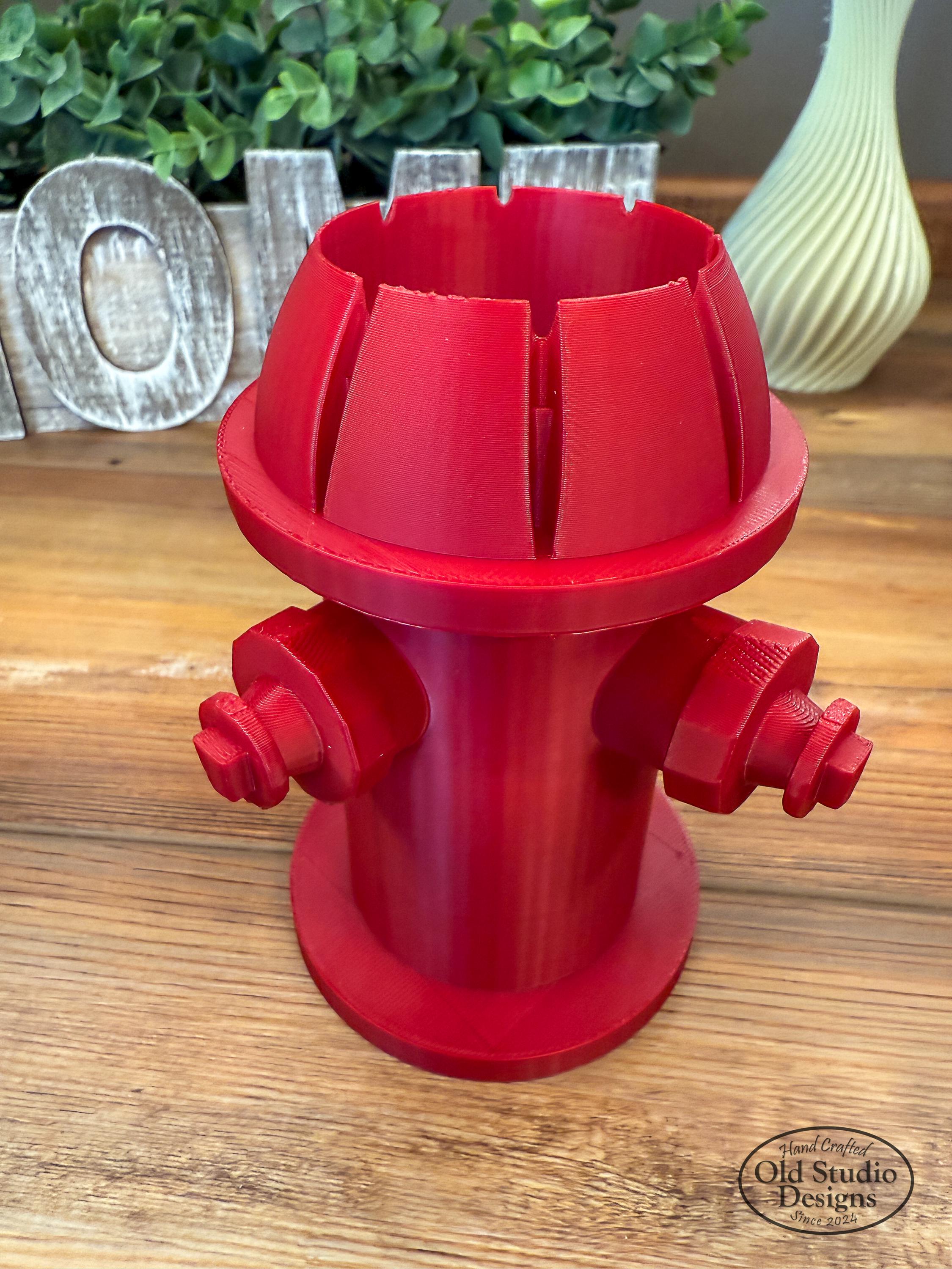 3D Printed Fire Hydrant Pen Holder: Quirky Desk Organizer - Etsy