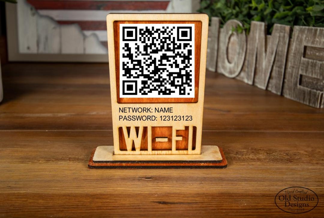 Wi-fi Password Sign for Small Business or Home Display. - Etsy