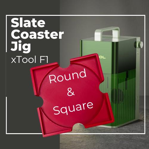 Xtool F1 Slate Coaster Jig: 4" Round & Square, Laser Engraving - Etsy