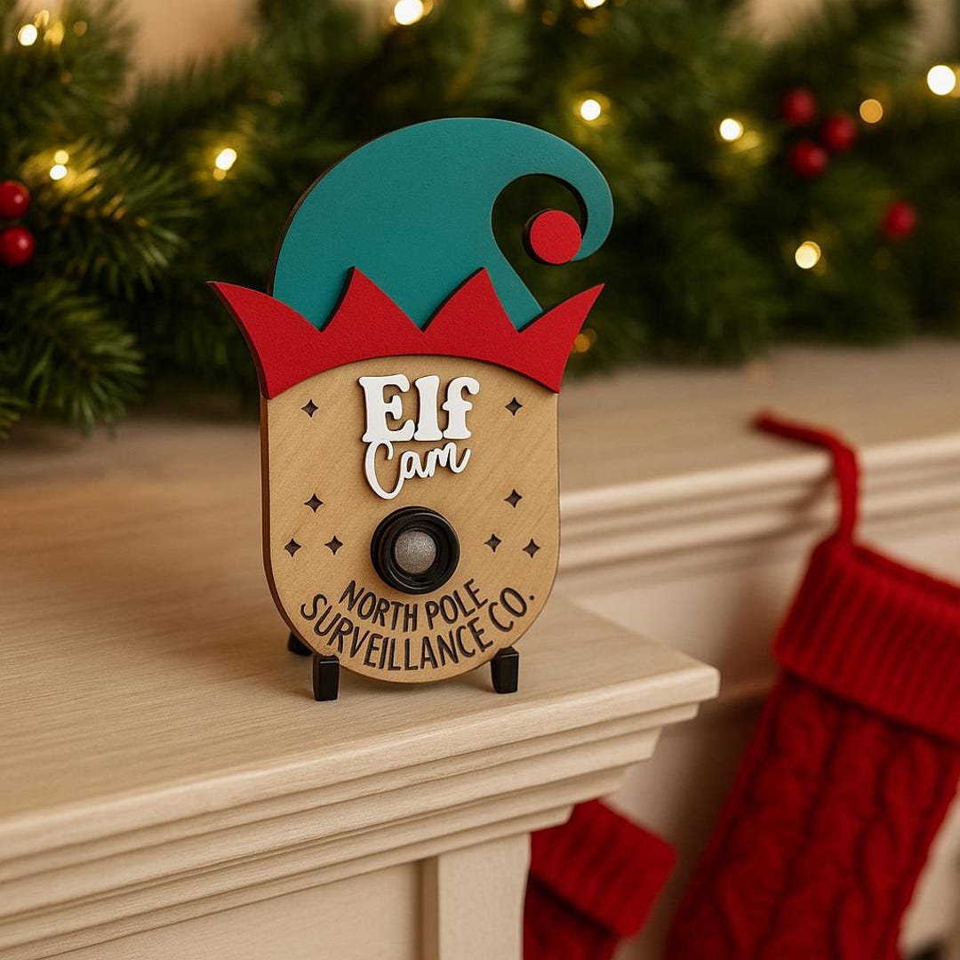 Elf Cam Christmas Ornament: North Pole Surveillance Novelty Decor - Etsy