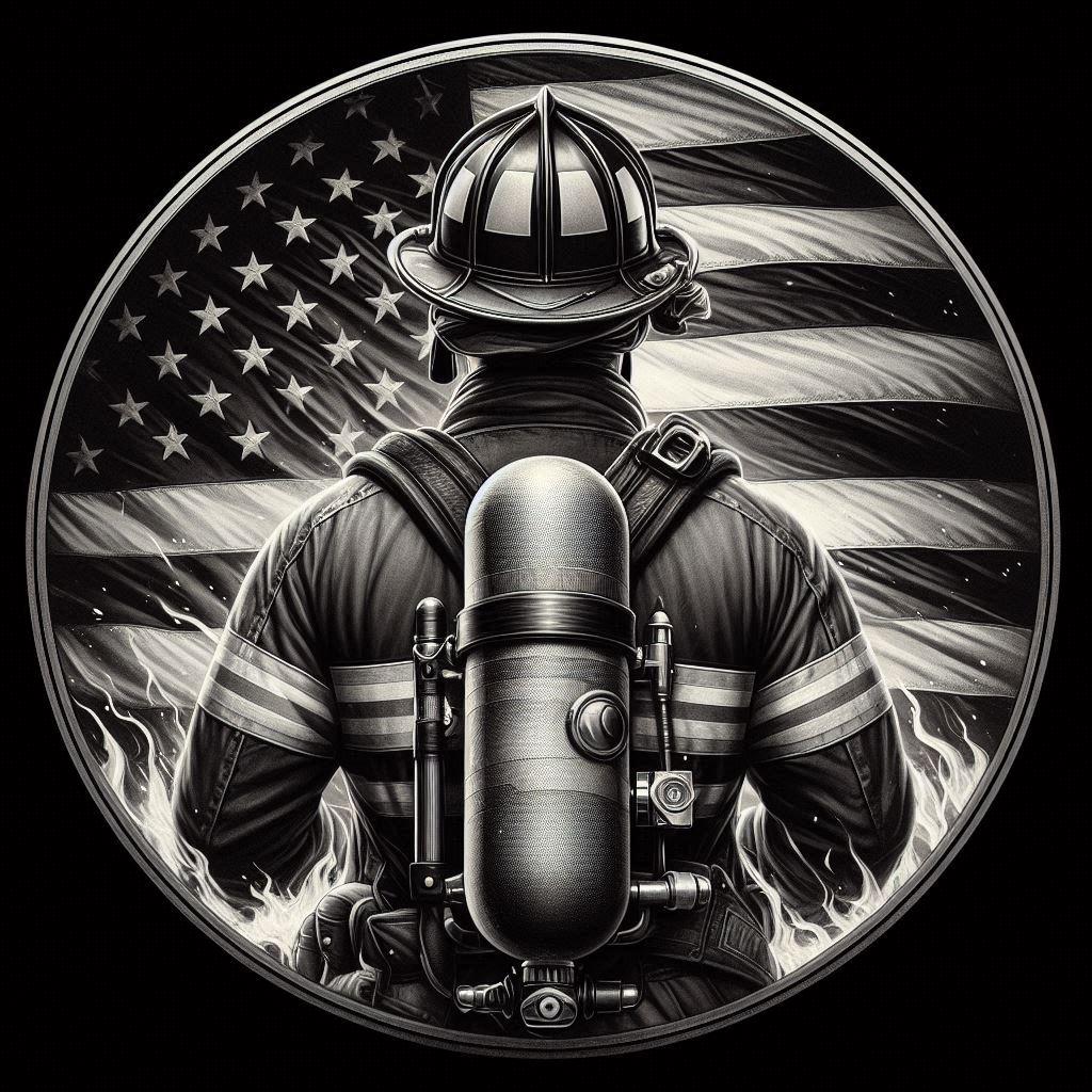Laser Engraved Firefighter American Flag Slate Coaster - Etsy