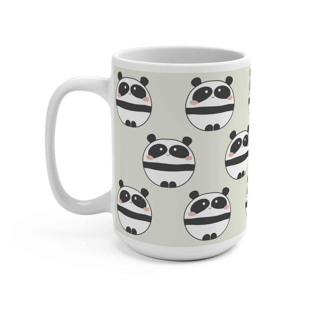 15oz Roly-poly Panda Mug | Kitsch Panda Home Goods - Etsy