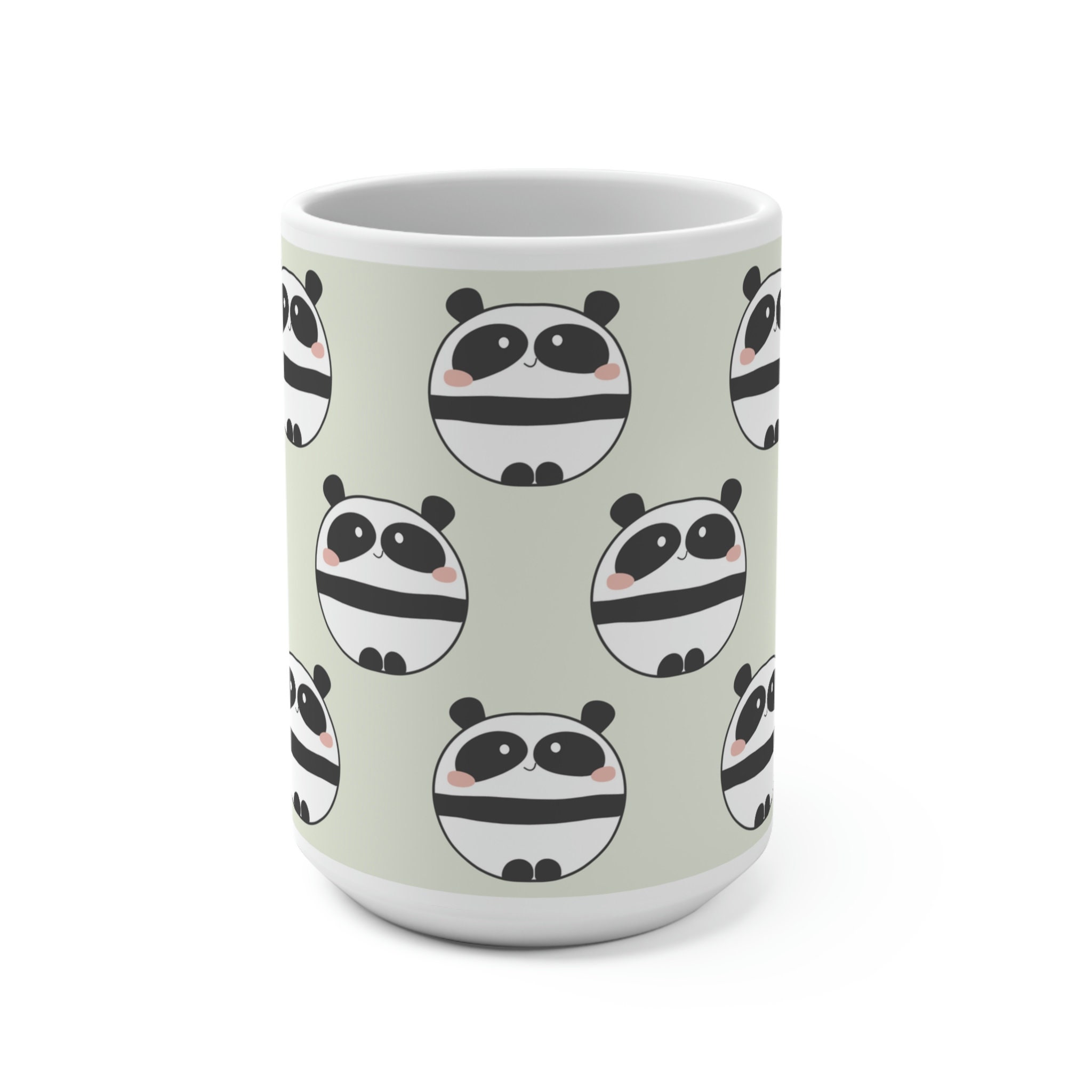 15oz Roly-poly Panda Mug | Kitsch Panda Home Goods - Etsy