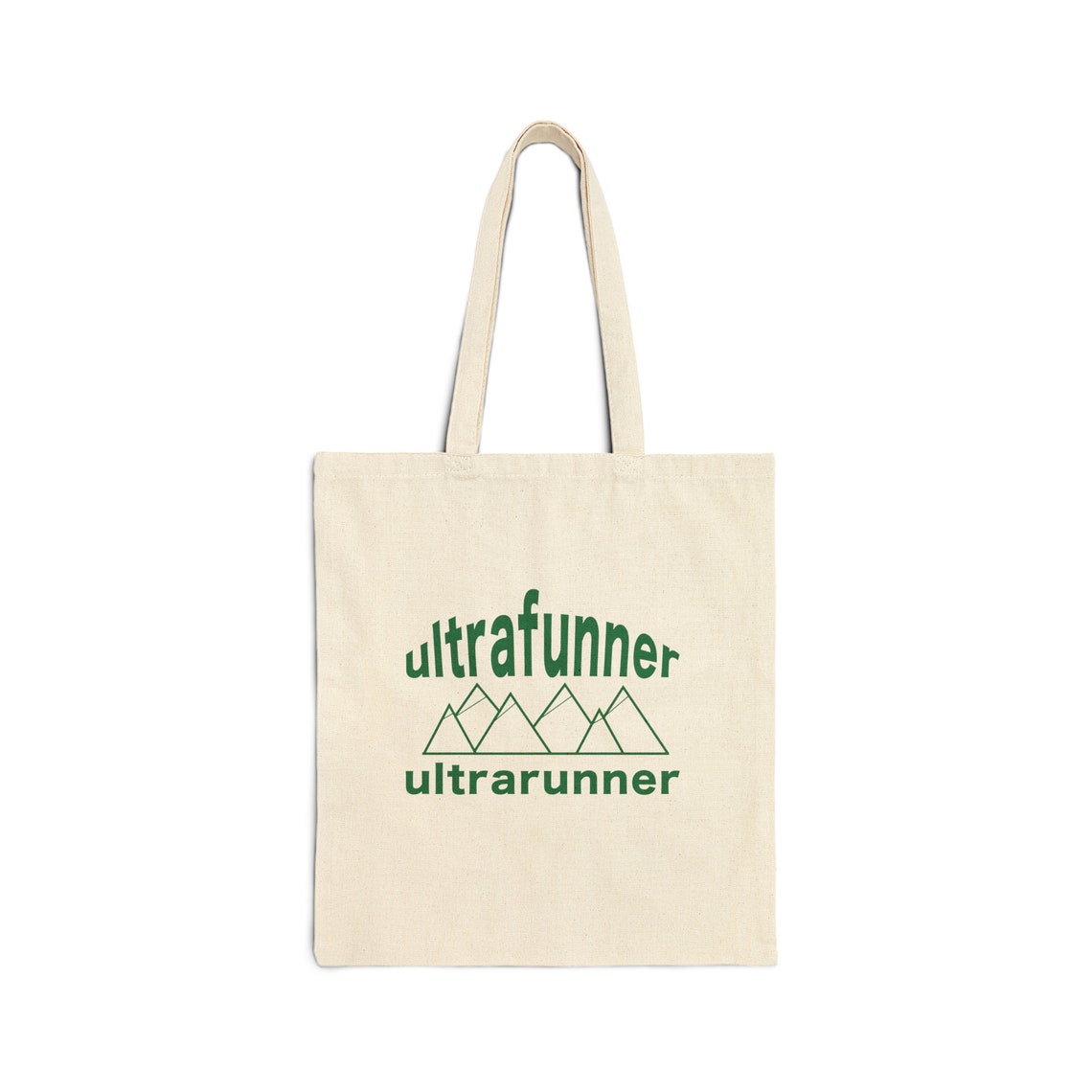 Ultrarunner Cotton Canvas Tote Bag | Trail Running Theme Tote | Novelty ...