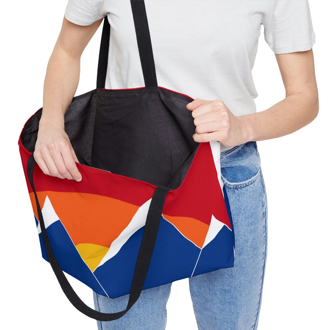 Bold Mountain Weekender Tote Bag Colorado Inspired Tote Bag - Etsy