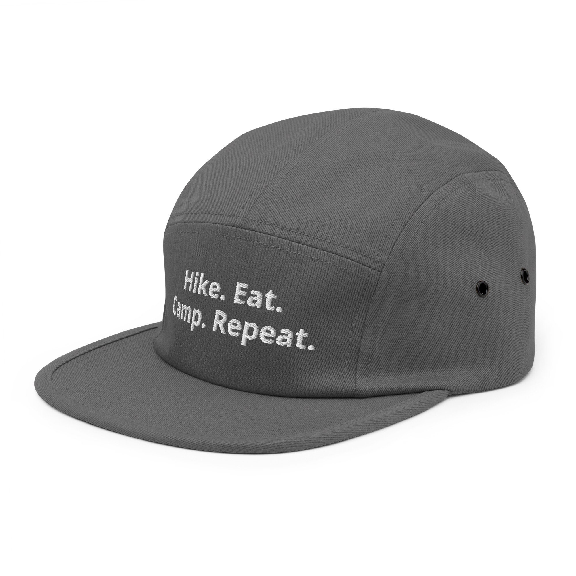 Hike, Eat, Camp, Repeat Five Panel Hat | Hiking, Backpacking Theme ...