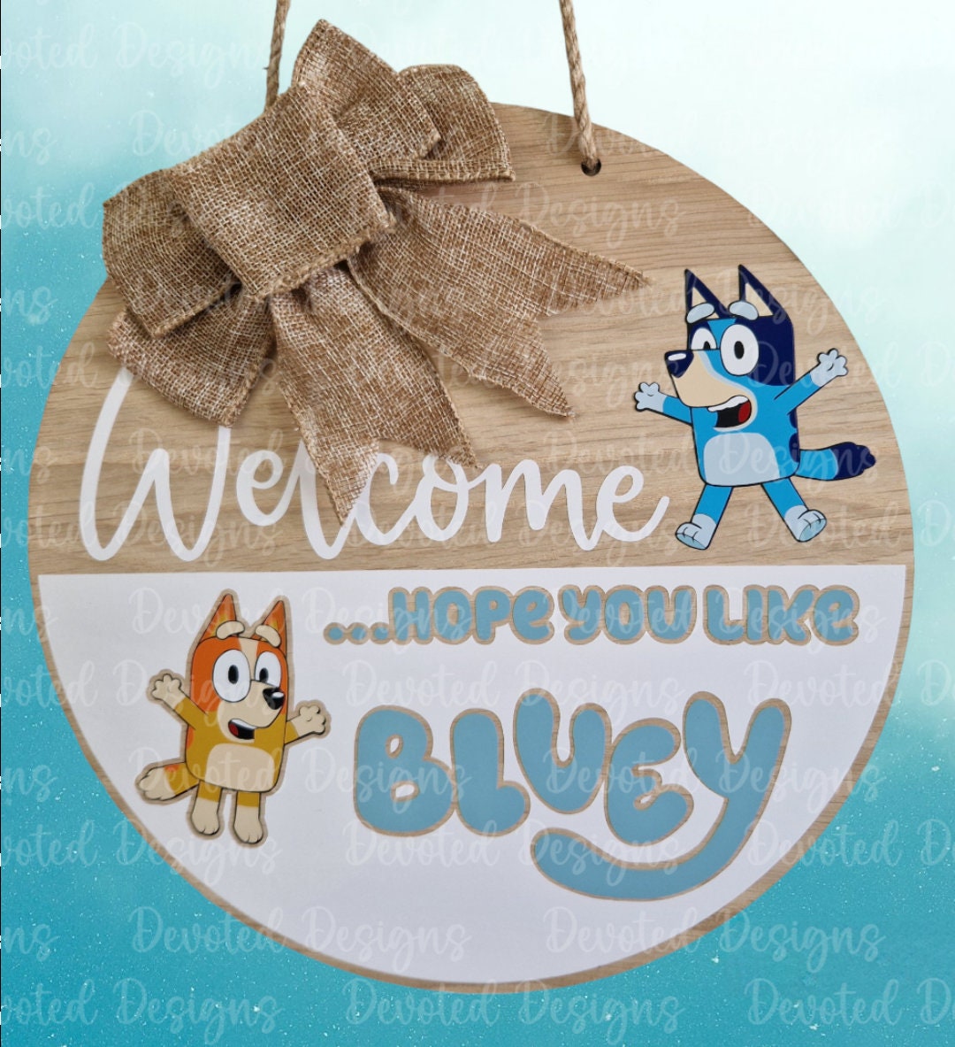 Welcome Door Sign, House Sign, Blue Dog Inspired House Sign ...