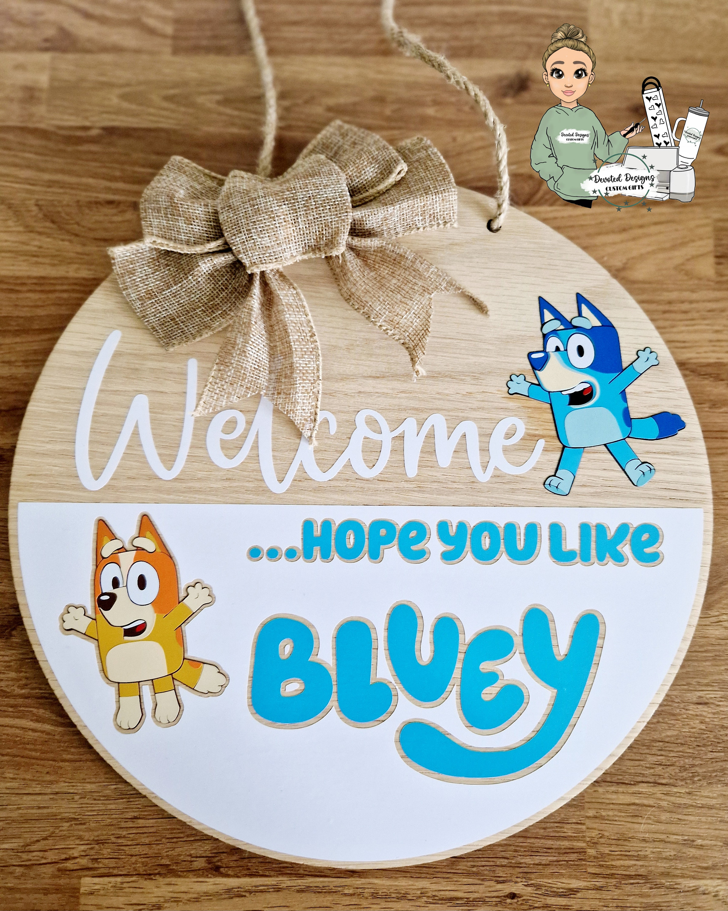 Bluey Door Sign, Bluey House Sign, Personalised Bluey Sign, Bluey ...