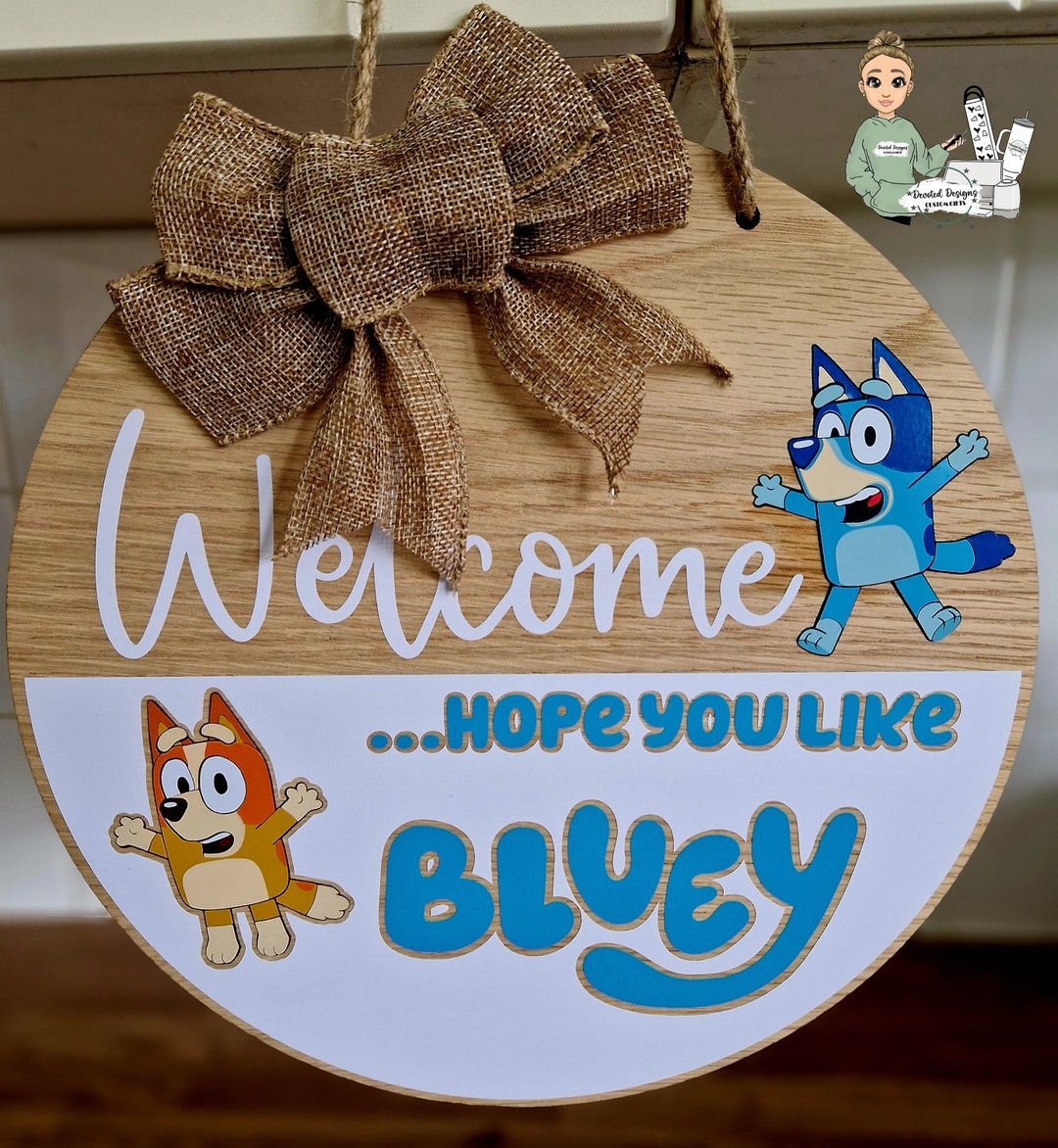 Bluey Door Sign, Bluey House Sign, Personalised Bluey Sign, Bluey ...