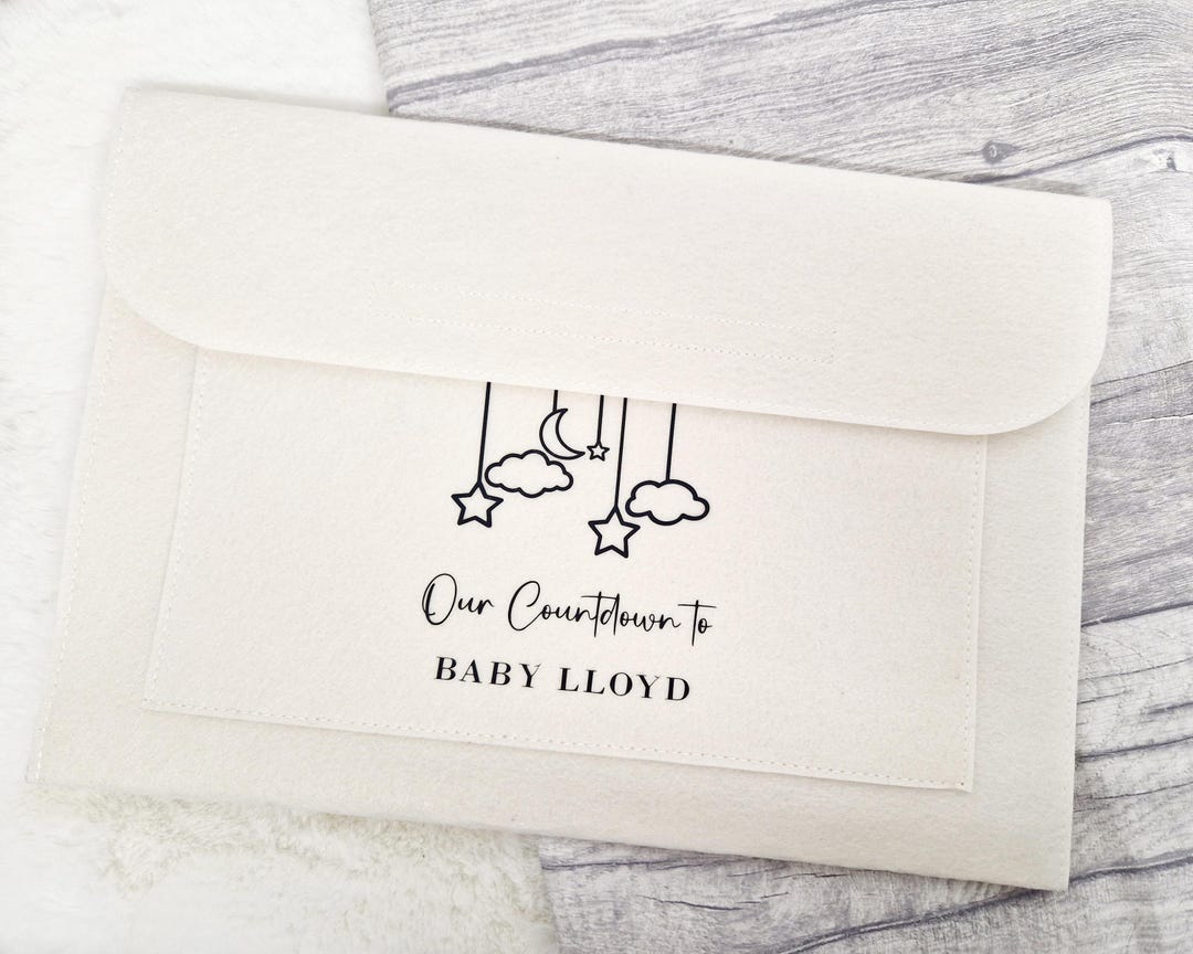 Personalized Felt Maternity Notes Folder: Pregnancy Keepsake - Etsy