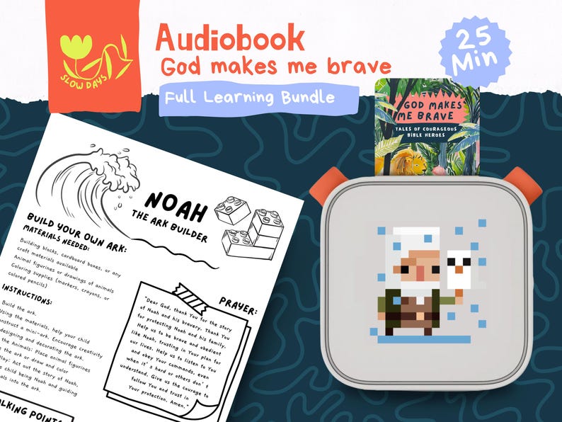 Yoto Card Audiobook: God Makes Me Brave - Bible Stories for Toddlers - Etsy