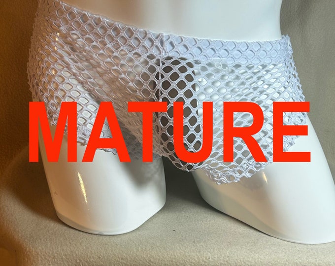 23-740 Mens Wide Mesh Snap Boxer, SMALL, 30 to 34 - Etsy