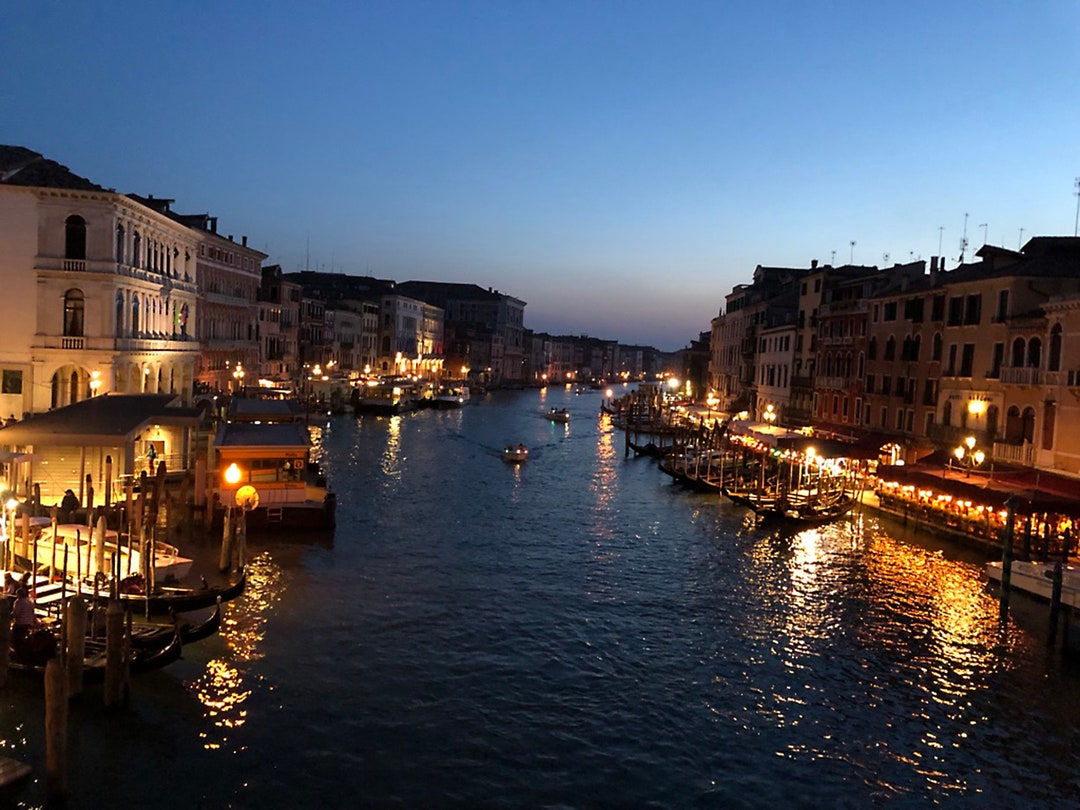 Grand Canal Sunset Venice Italy - Etsy