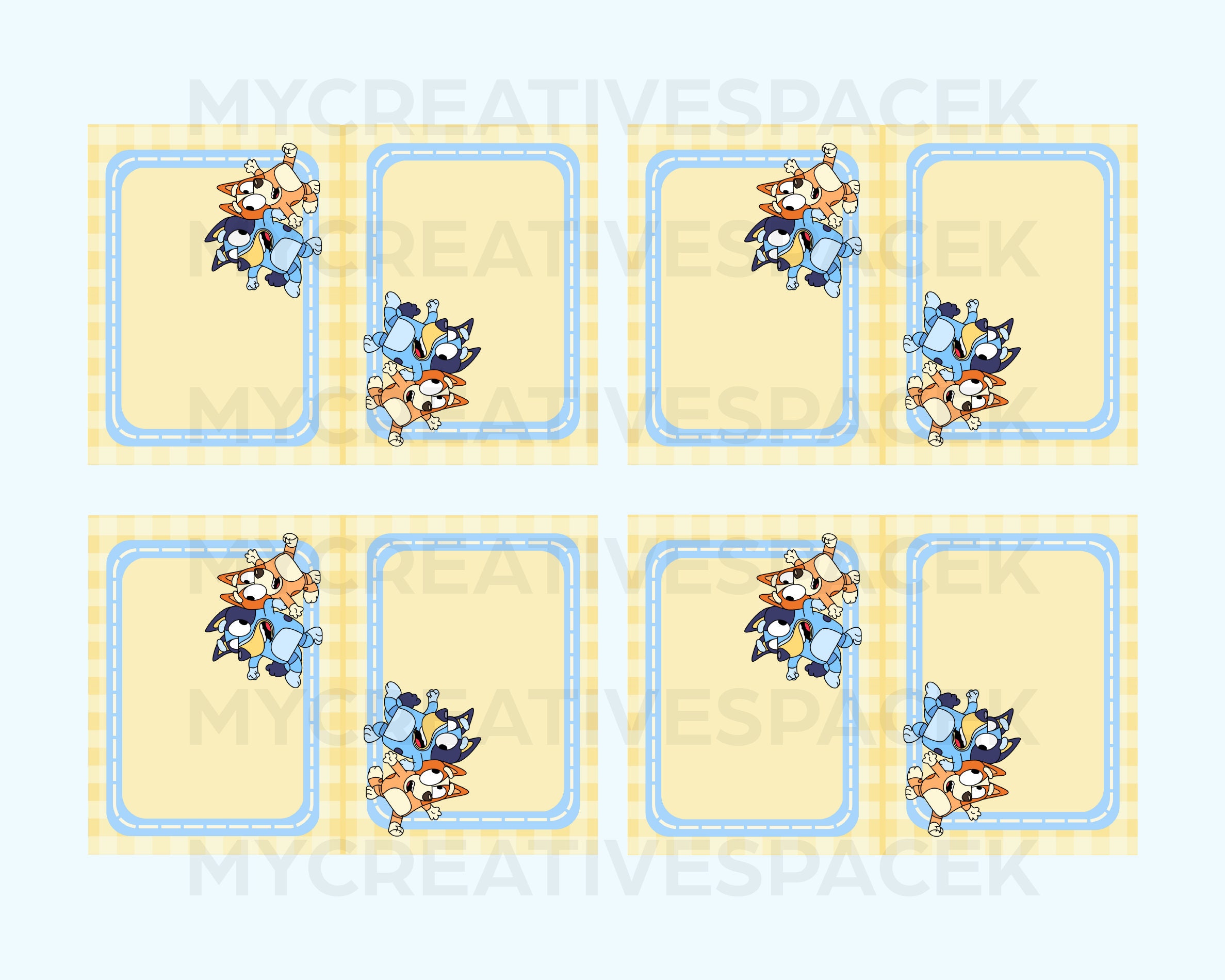 Bluey Food Tent Labels Printable Food Tent Label Editable - Etsy Canada